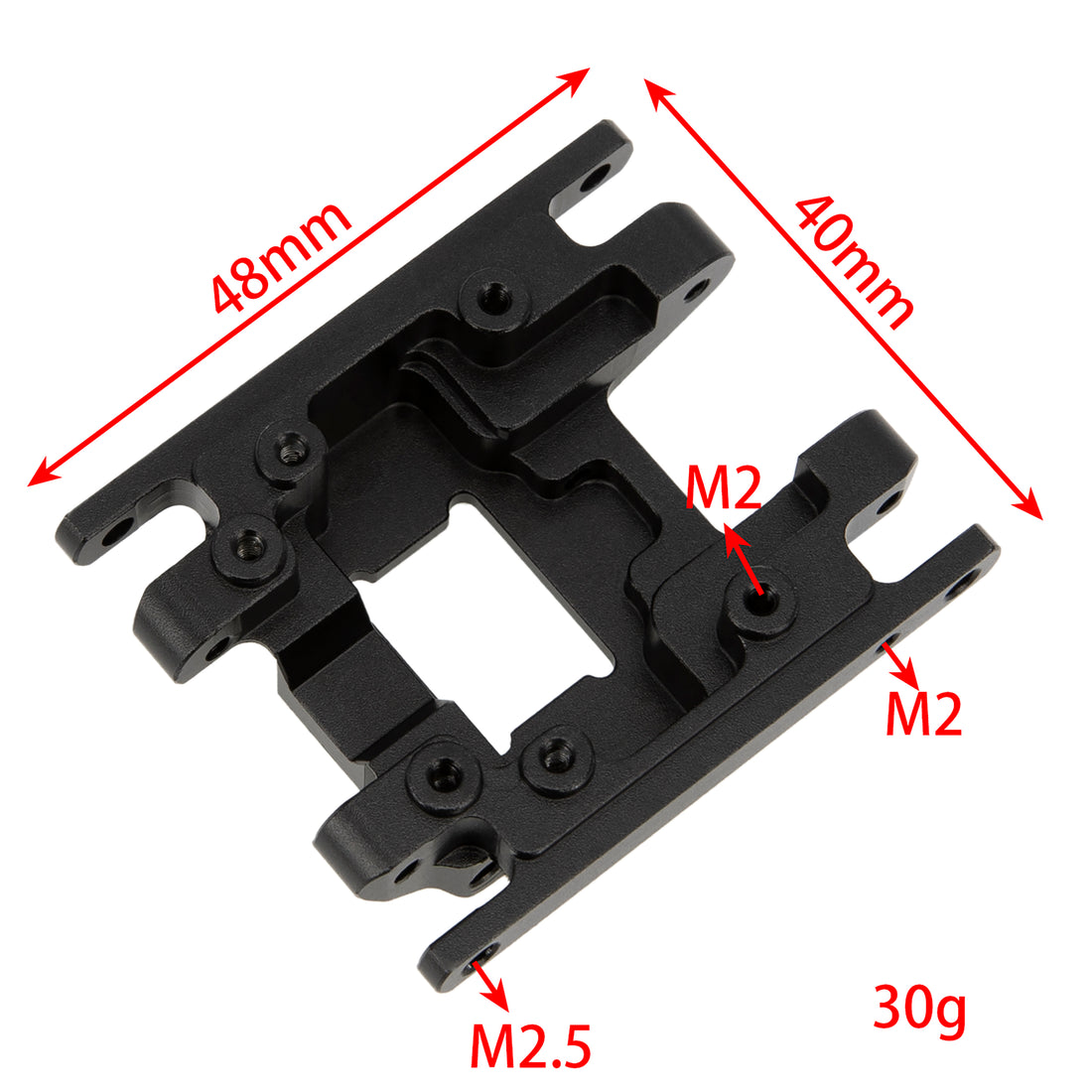 Meus Racing TRX4M Aluminum Transmission Plate Metal Chassis Skid Plate