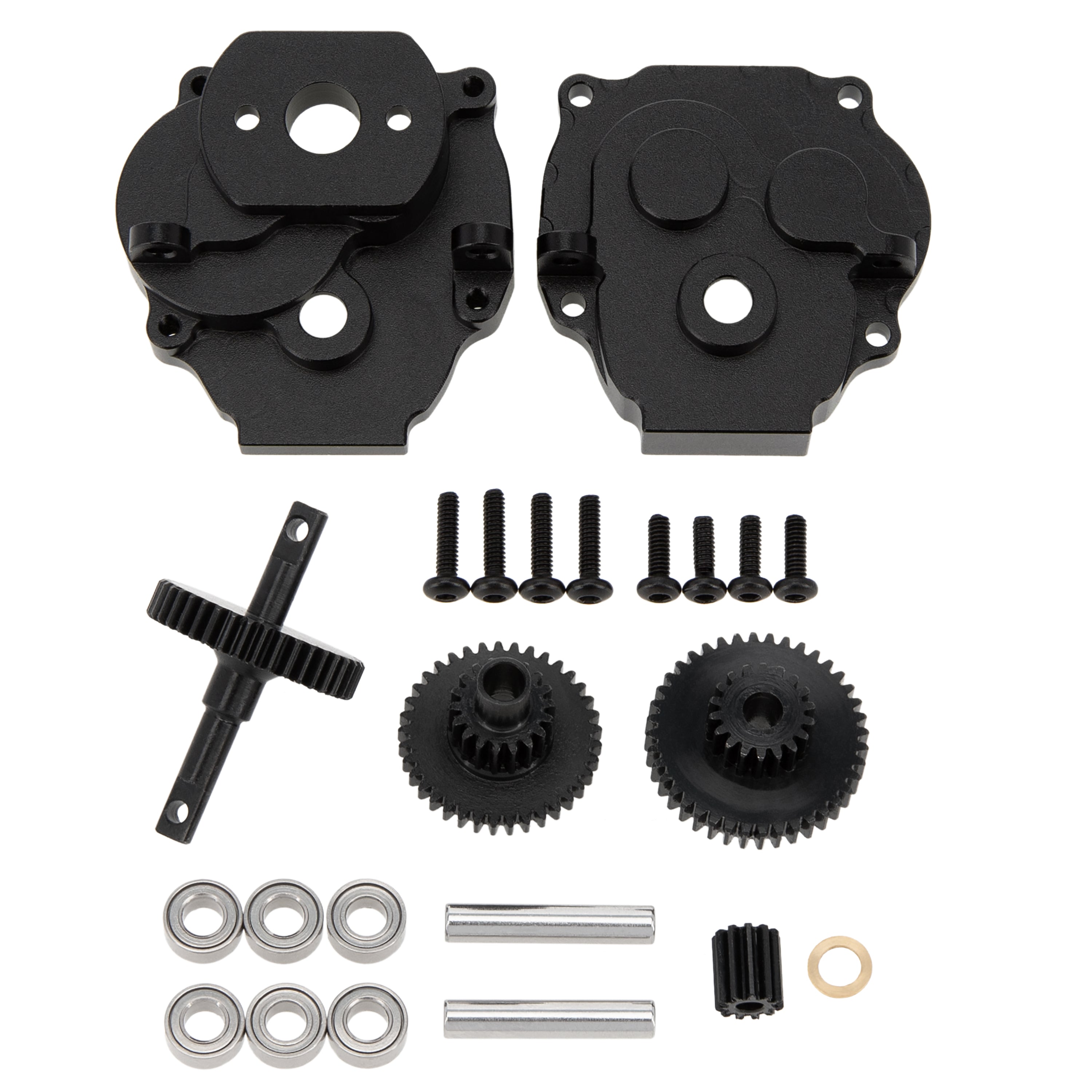 MEUS RACING Metal Gearbox Complete Aluminum Transmission Housing with