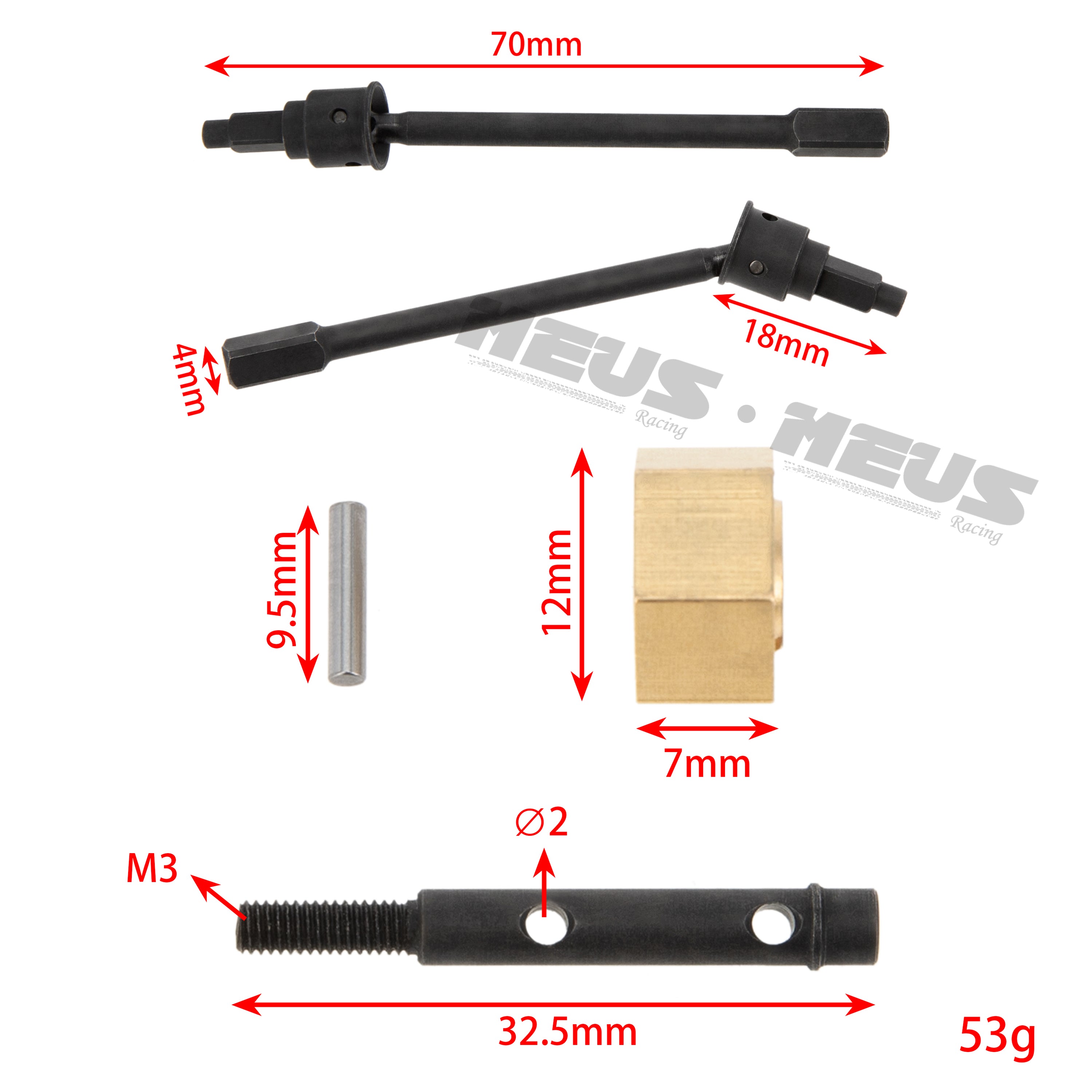 For Axial UTB18 Capra Upgrade Parts