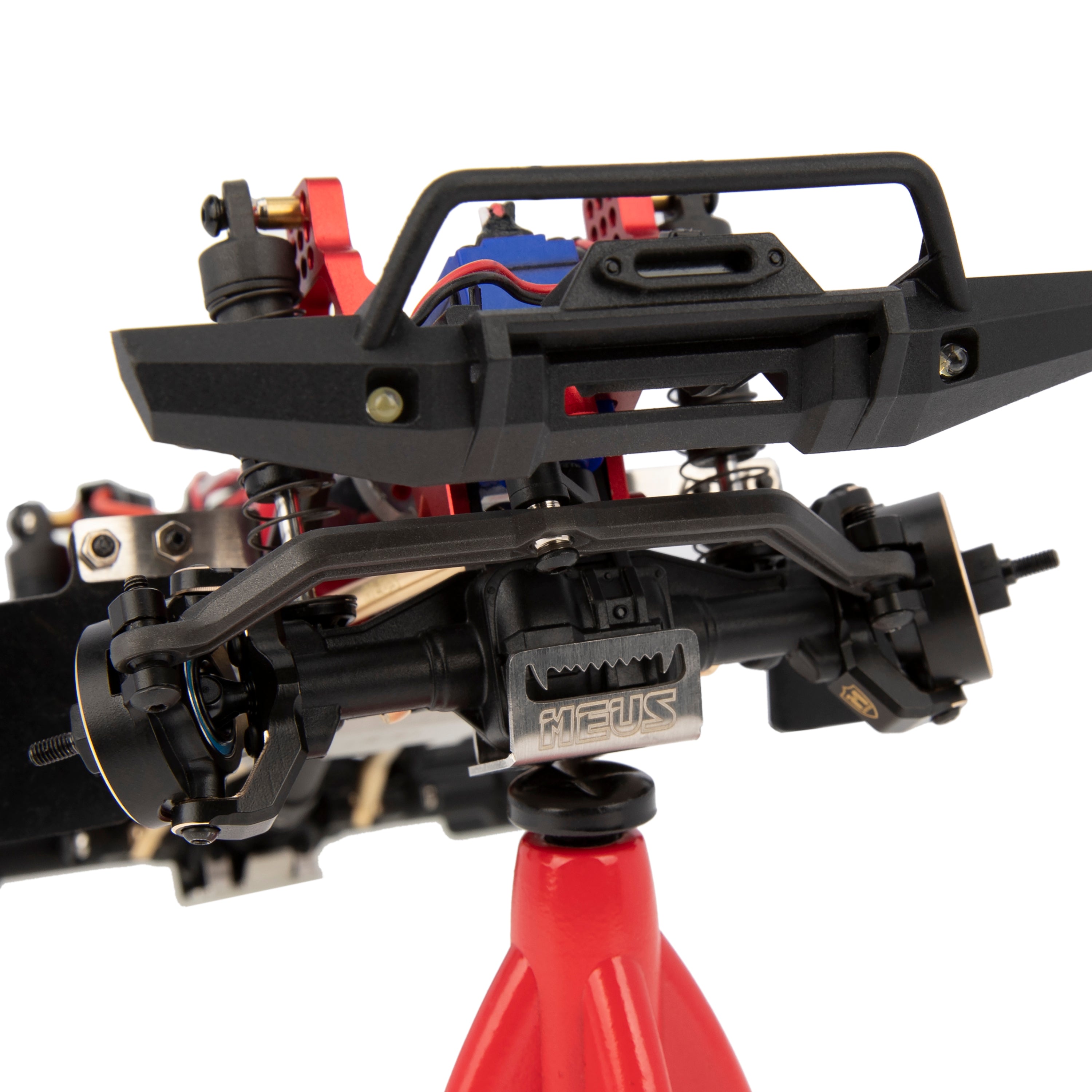 Meus Racing Stainless Steel Chassis Armor Axle Protector Set for 1/18