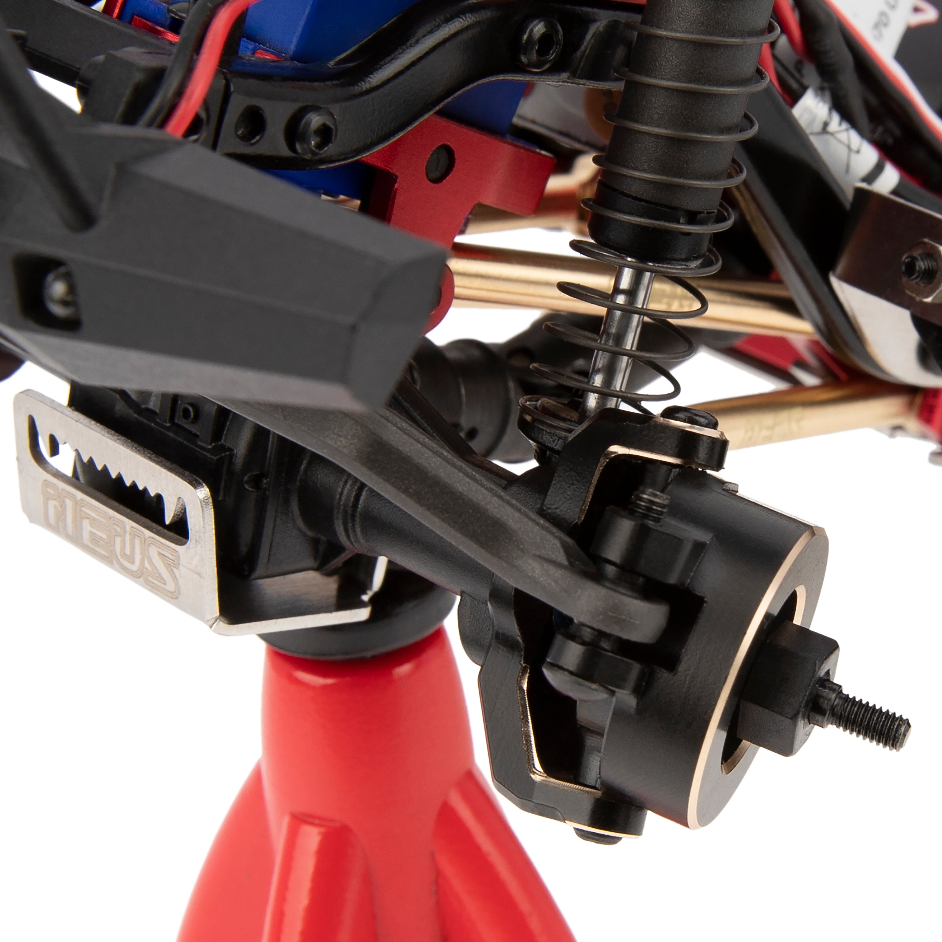 Meus Racing Stainless Steel Chassis Armor Axle Protector Set for 1/18