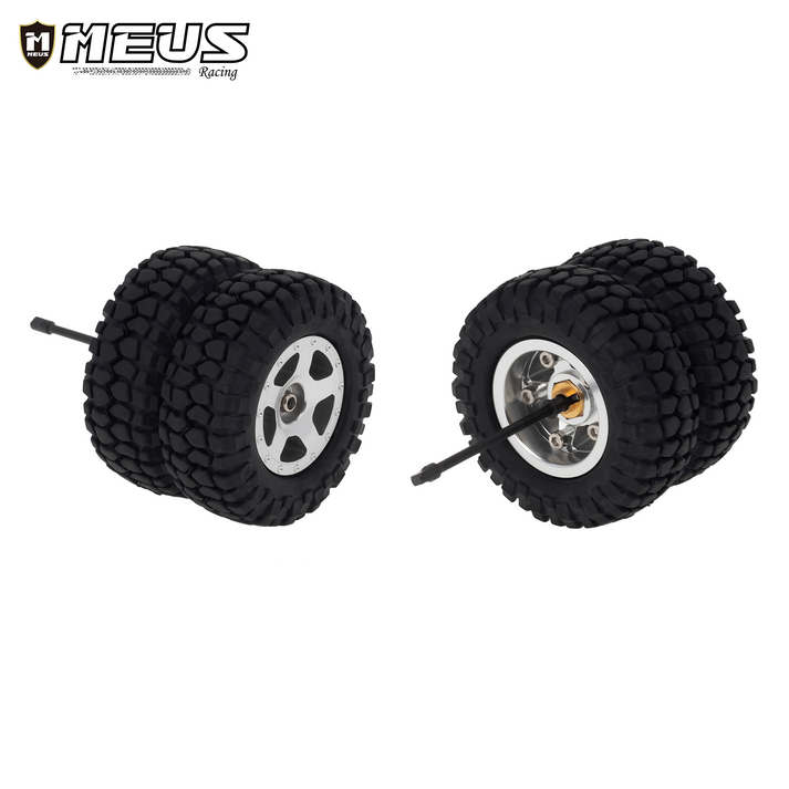 Meus Racing Wheels/Tires /Couplers/Straight Wheel Axles Set for AXIAL